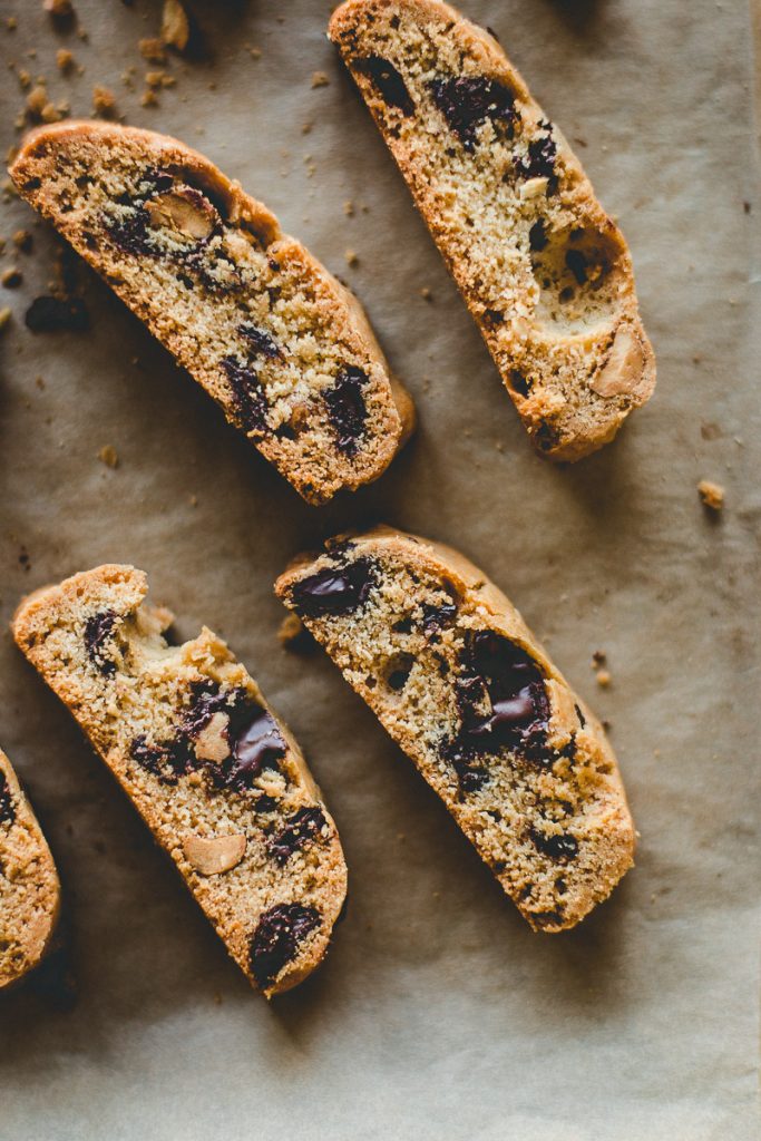 Chocolate Peanut Butter Biscotti - Pretty. Simple. Sweet.