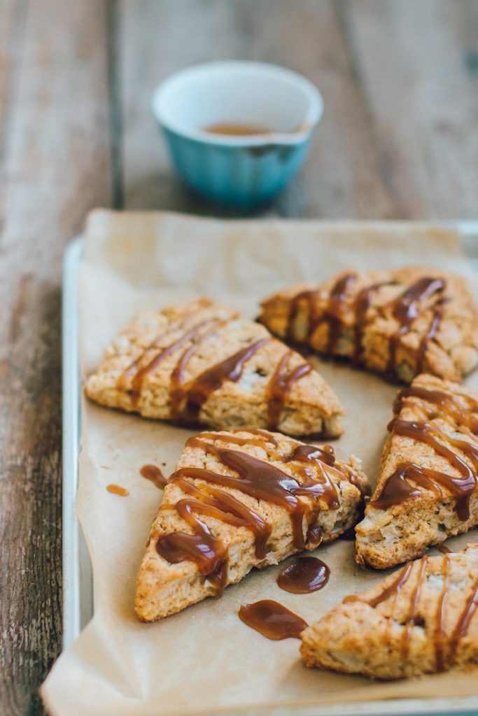 Salted Caramel Apple Scones - Pretty. Simple. Sweet.