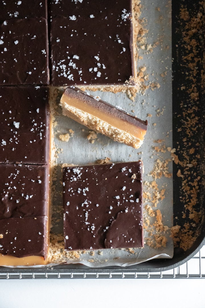 Salted Caramel Shortbread Bars - Pretty. Simple. Sweet.