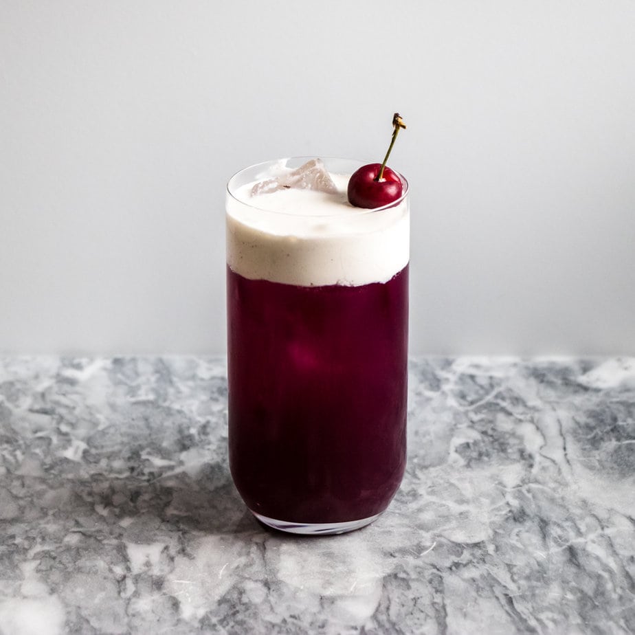 Tropical Cherry Rum Cocktail - Pretty. Simple. Sweet.
