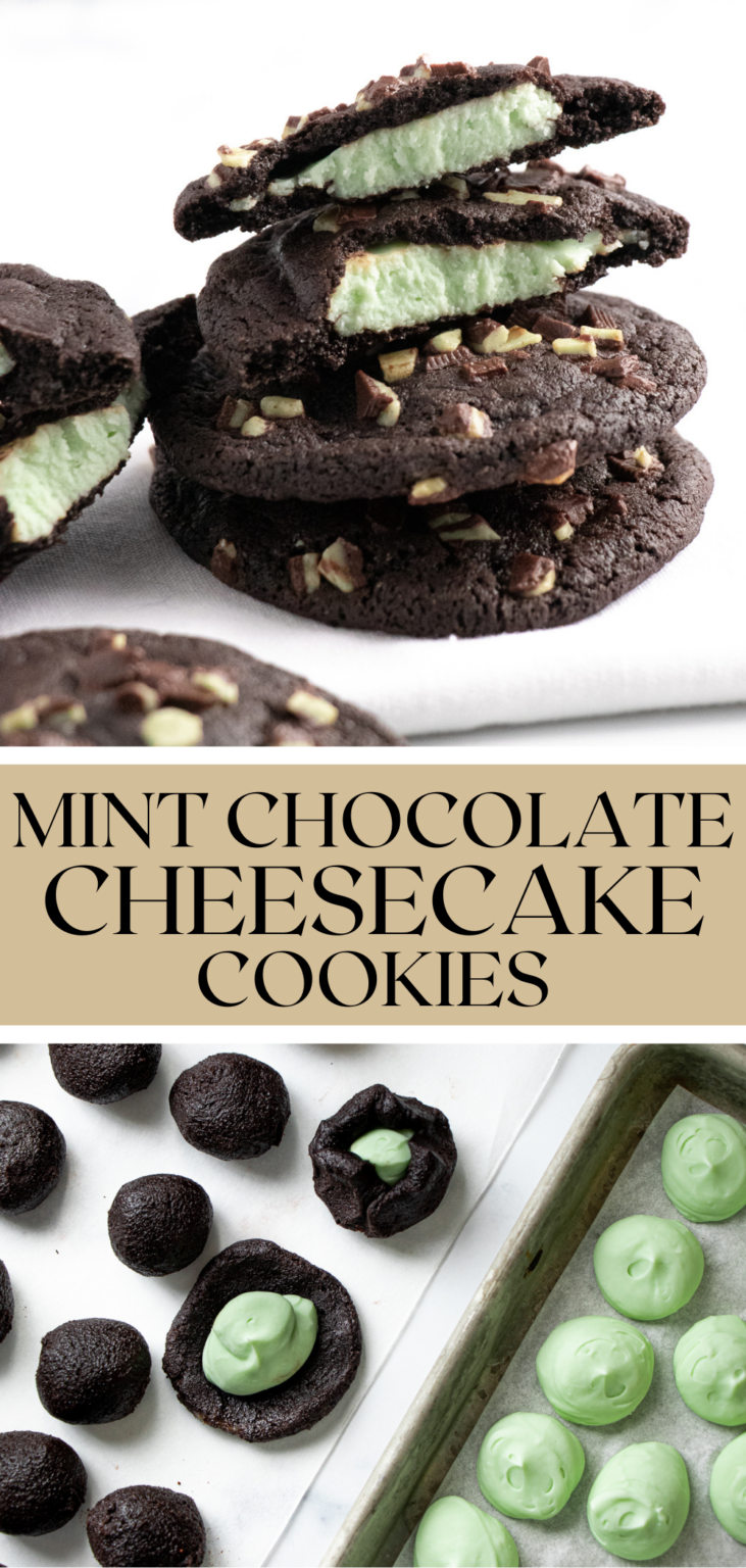 Mint Chocolate Cheesecake Cookies - Pretty. Simple. Sweet.