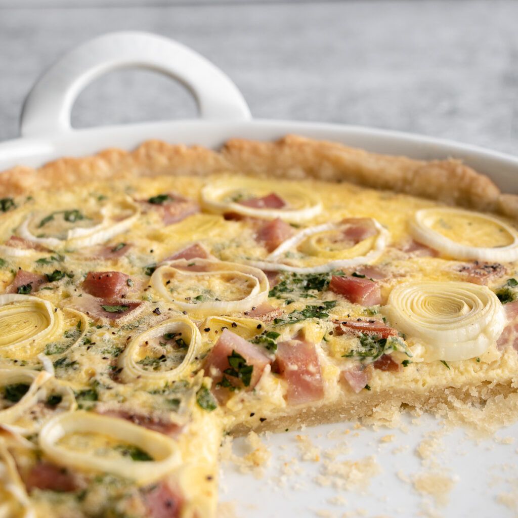 Ham & Cheese Quiche Recipe (step-by-step photos) - Pretty. Simple. Sweet.