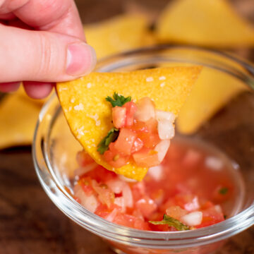 Quick & Easy Baked Corn Tortilla Chips - Pretty. Simple. Sweet.