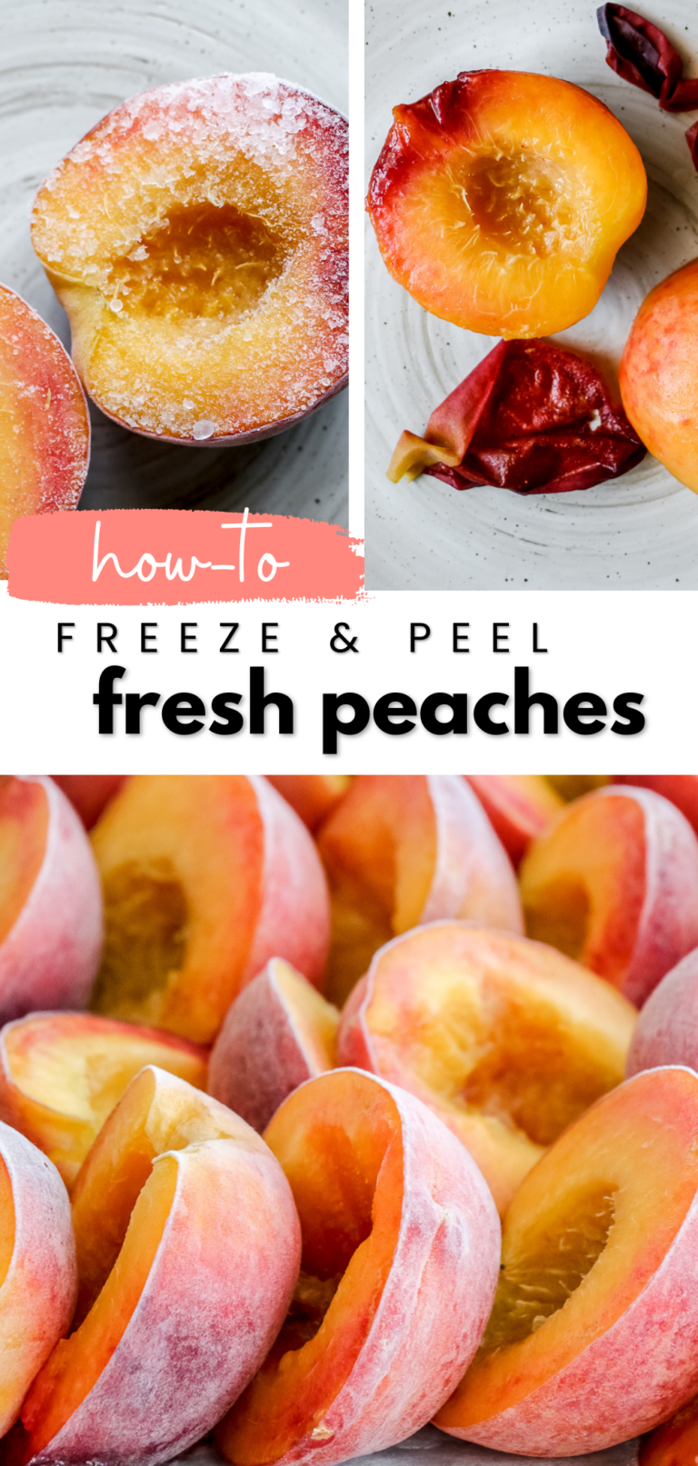 How to Freeze & Peel Fresh Peaches - Pretty. Simple. Sweet.