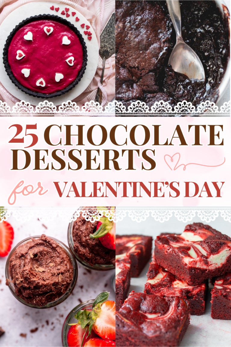 25 Romantic Chocolate Desserts for Valentine's Day - Pretty. Simple. Sweet.